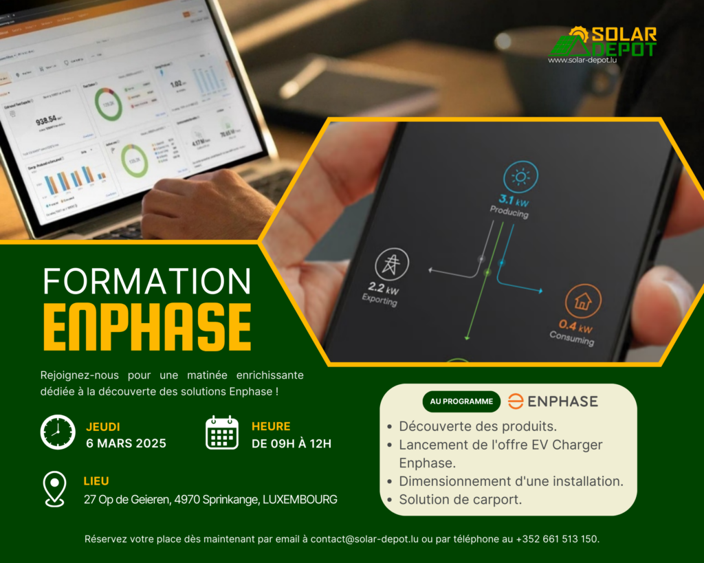 2025: Formation avec ENPHASE - 6 Mars - SOLAR DEPOT